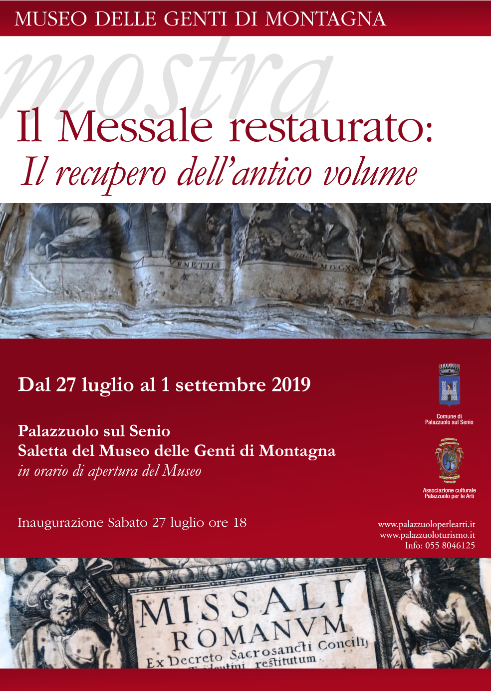 Restauro del Messale - Museo Genti di Montagna
